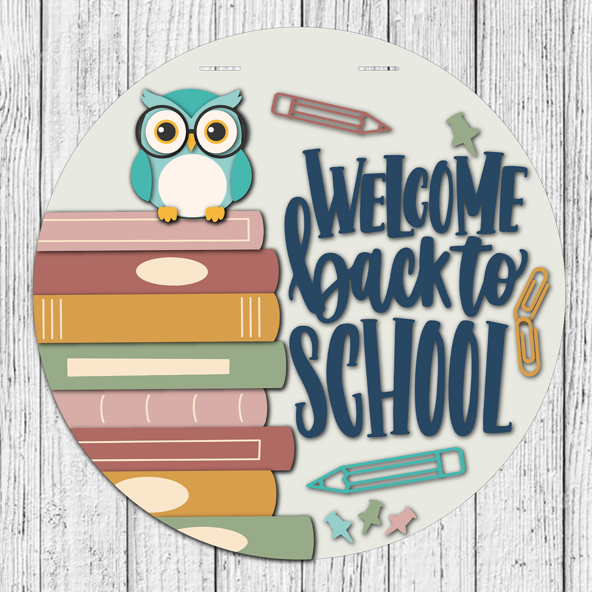 Welcome Back to School Owl Door Hanger SVG – Kim & Garrett Make It!