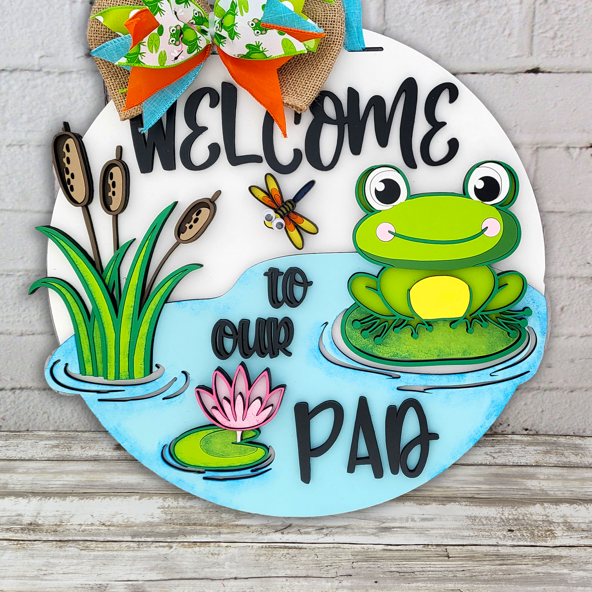WELCOME to our Pad Frog Door Hanger – Kim & Garrett Make It!