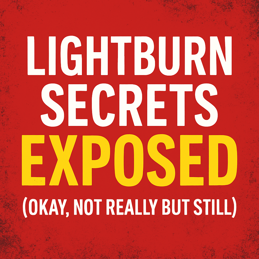 LightBurn Cheat Sheet – Top 30 Tips & Tricks for Laser Cutting Efficie ...