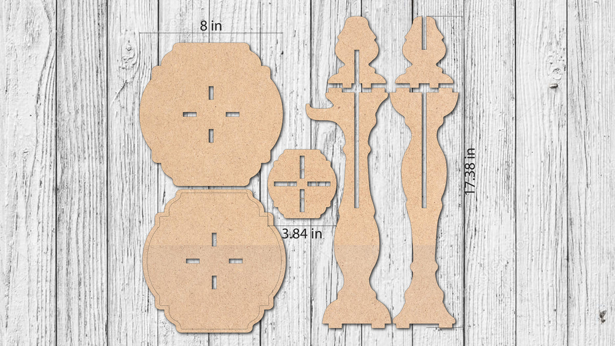 Mini Sign Post Display Stand Curved Unfinished DIY Kit – Kim & Garrett ...