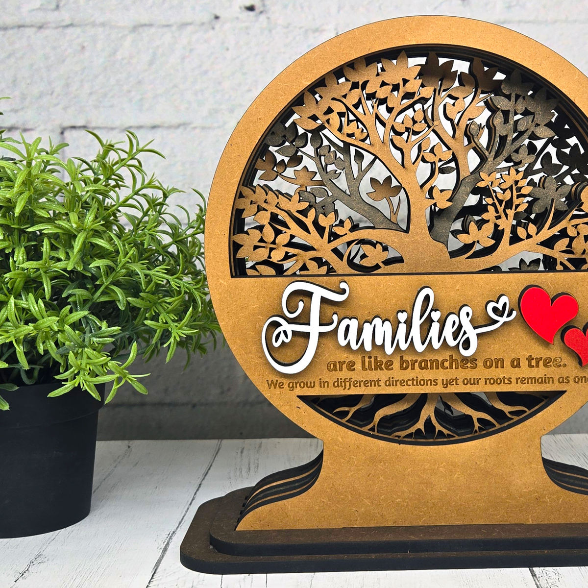 Families Tree of Life Shadow Tabletop Stander - Finished – Kim ...