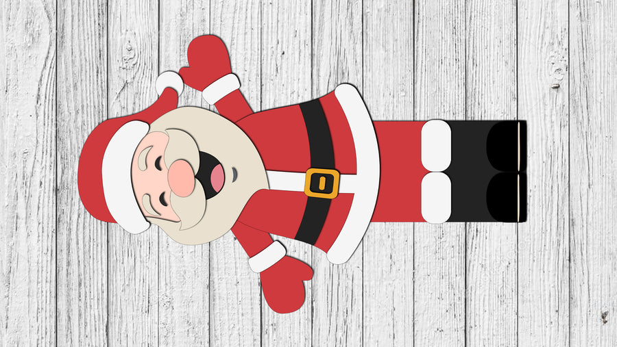 Large Santa Vertical Porch Leaner SVG – Kim & Garrett Make It!