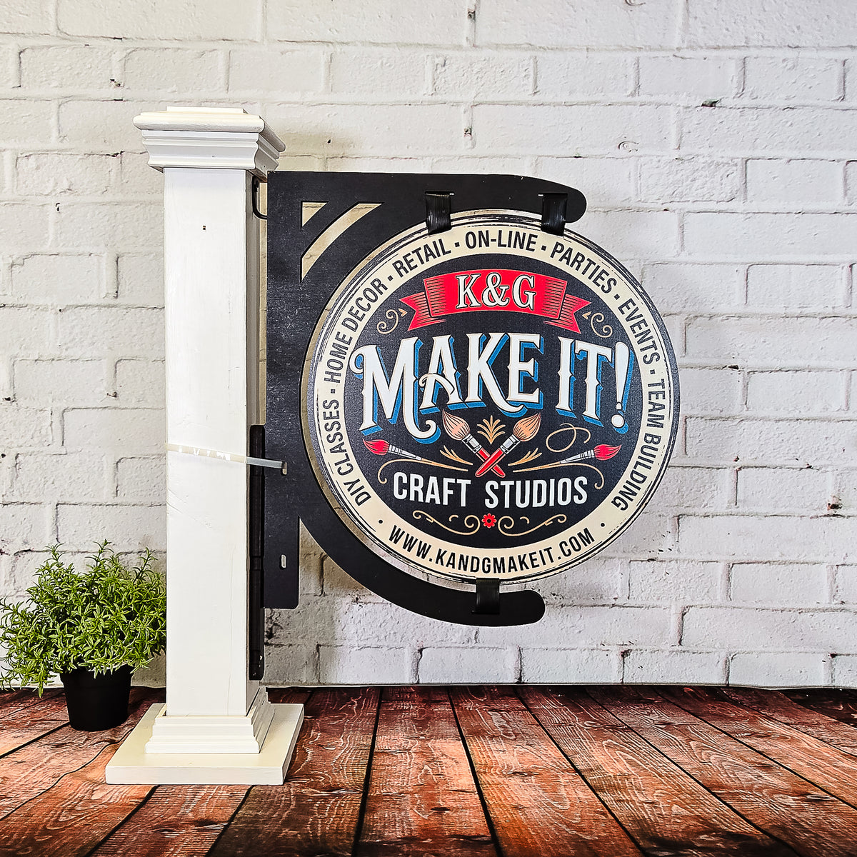 Craft Booth Hanging Sign - DIY Unfinished Kit – Kim & Garrett Make It!