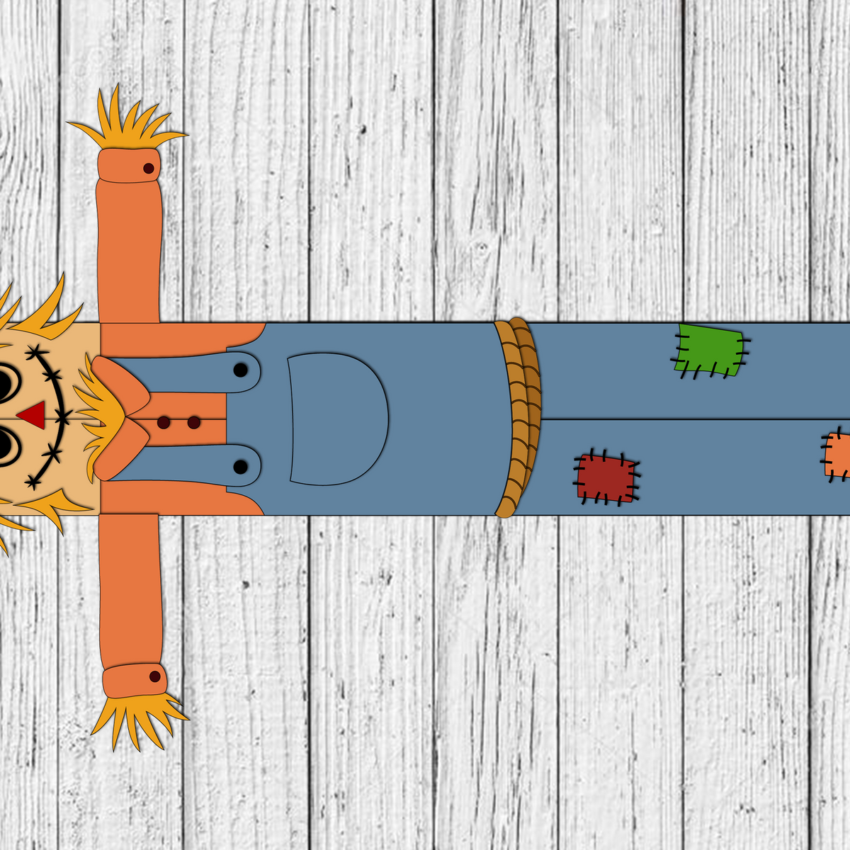 Large Scarecrow Vertical Porch Leaner SVG – Kim & Garrett Make It!