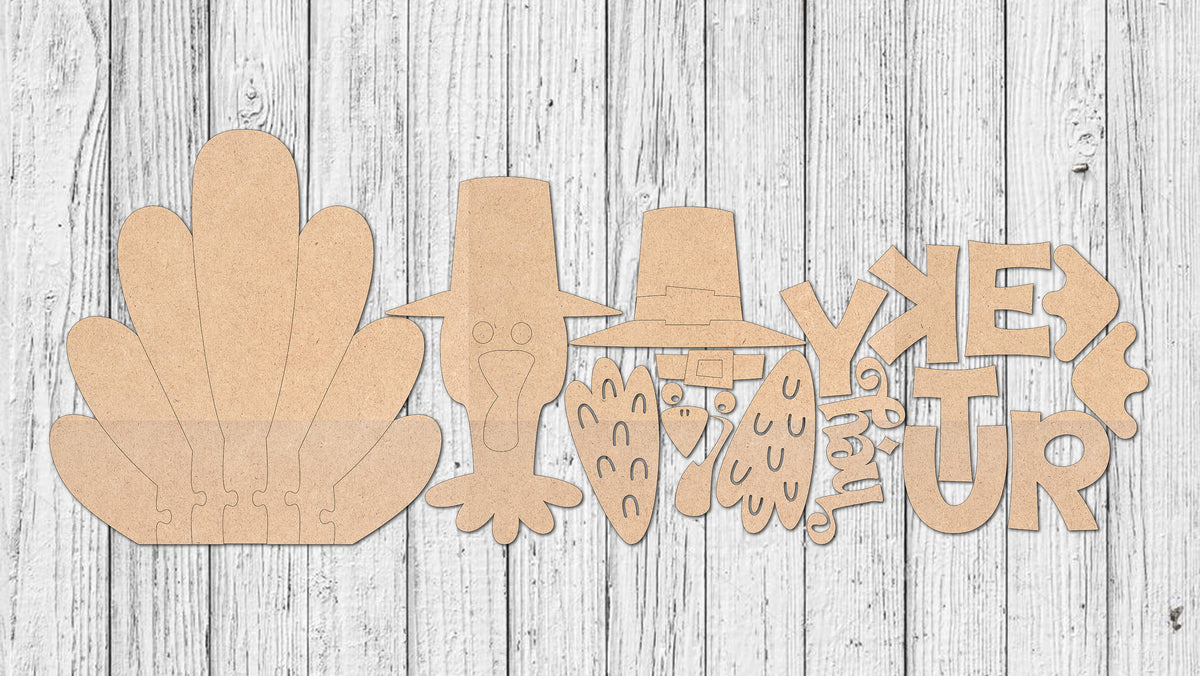 Hey Turkey Vertical Porch Leaner DIY Unfinished Kit – Kim & Garrett ...