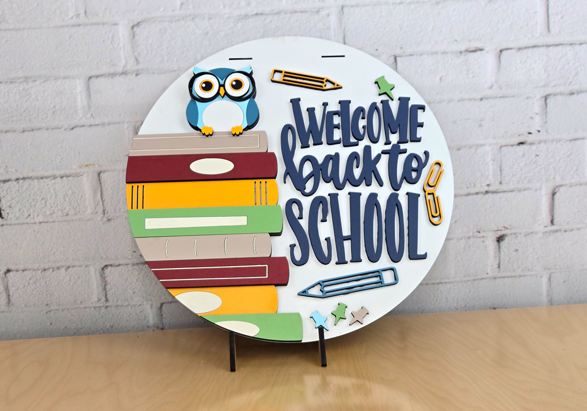 Welcome Back to School Owl Door Hanger – Kim & Garrett Make It!