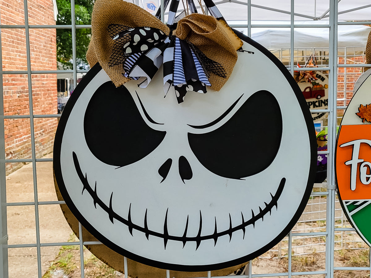 Jack Halloween Door Hanger DIY Unfinished Kit – Kim & Garrett Make It!