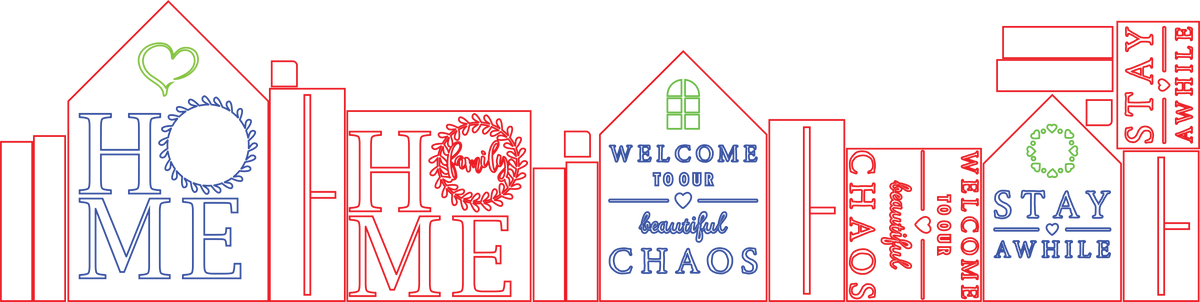 3 Standing Houses with Phrases SVG – Kim & Garrett Make It!