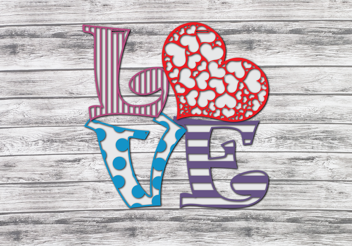 LOVE Stacked SVG – Kim & Garrett Make It!