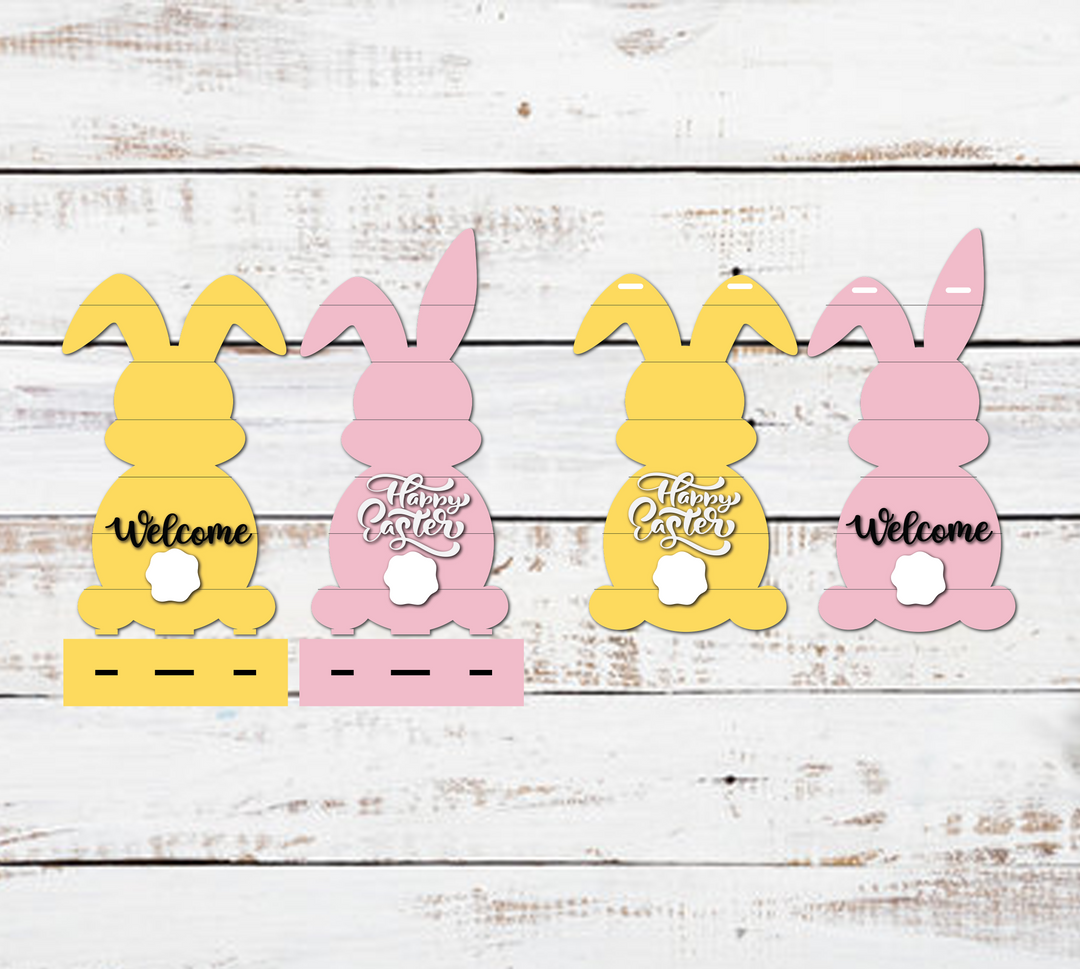 Standing and Hanging Bunny Silhouettes SVG – Kim & Garrett Make It!